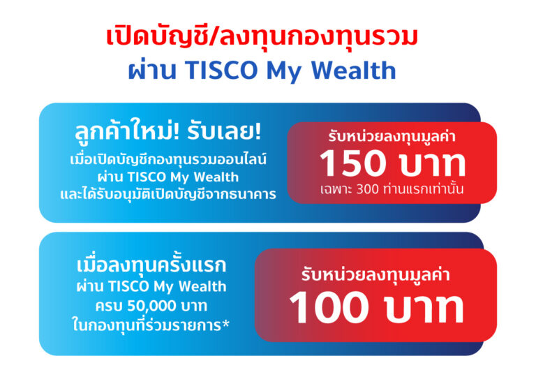 Promotion พิเศษ ! ลงทุนผ่าน TISCO My Wealth 1-31 มี.ค. 68 | TISCO Wealth